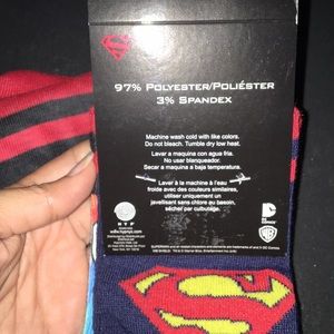 DC Comics | Underwear & Socks | Dc Superman Crew Socks Nwt | Poshmark